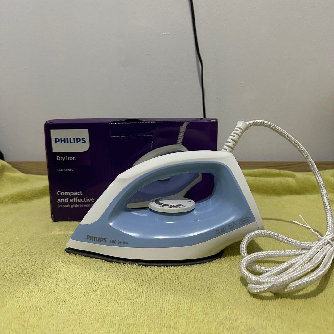 Philips Dry Iron 500 series, TV & Home Appliances, Irons & Steamers on ...