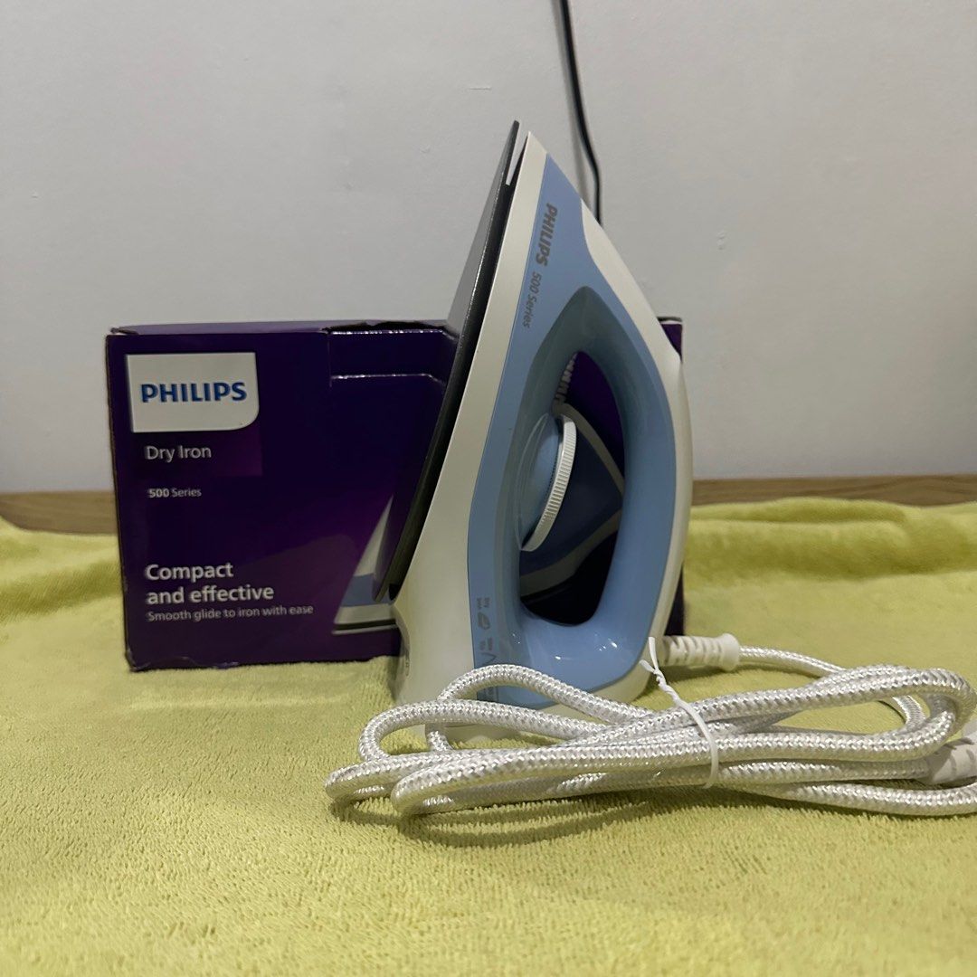 Philips Dry Iron 500 series, TV & Home Appliances, Irons & Steamers on ...