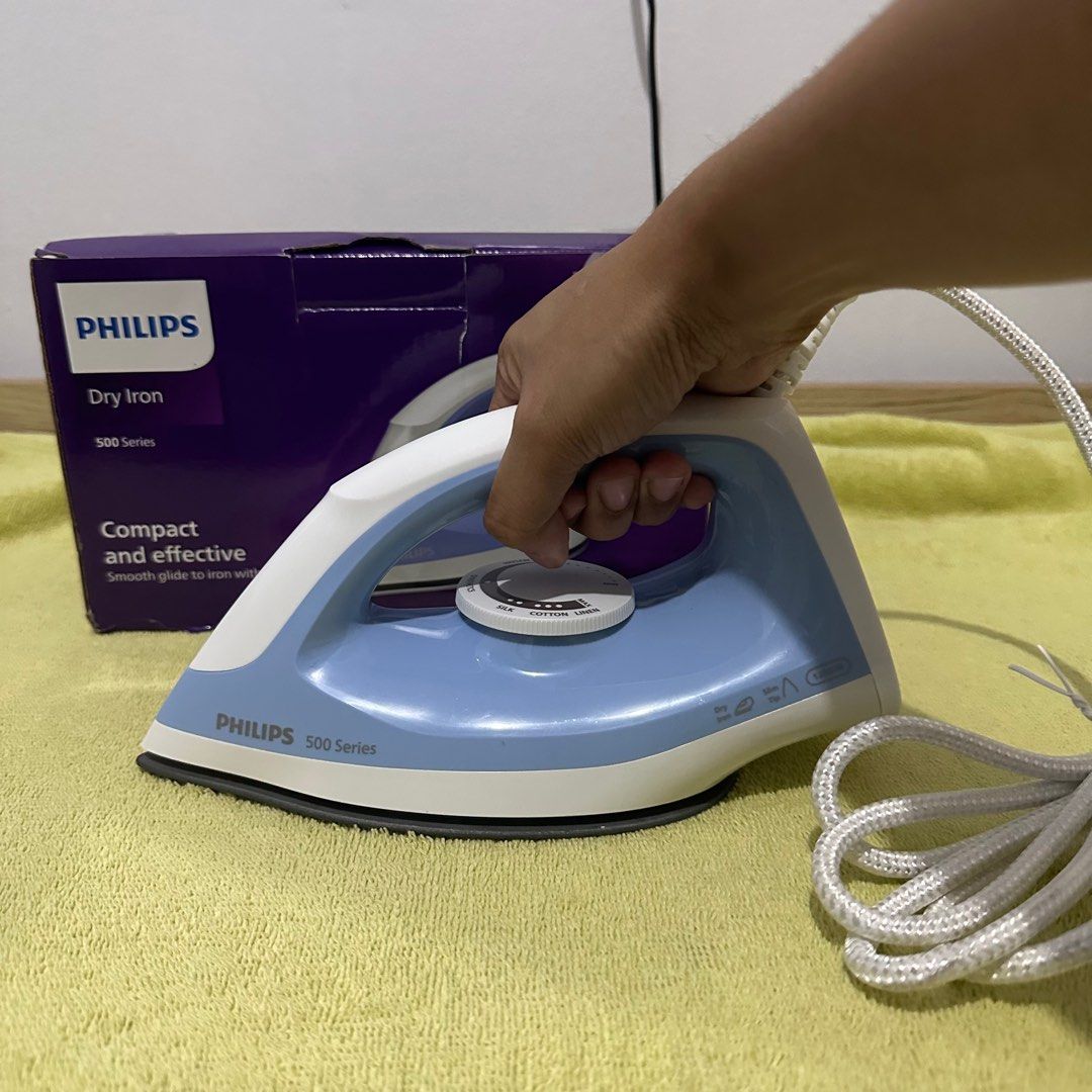 Philips Dry Iron 500 series, TV & Home Appliances, Irons & Steamers on ...