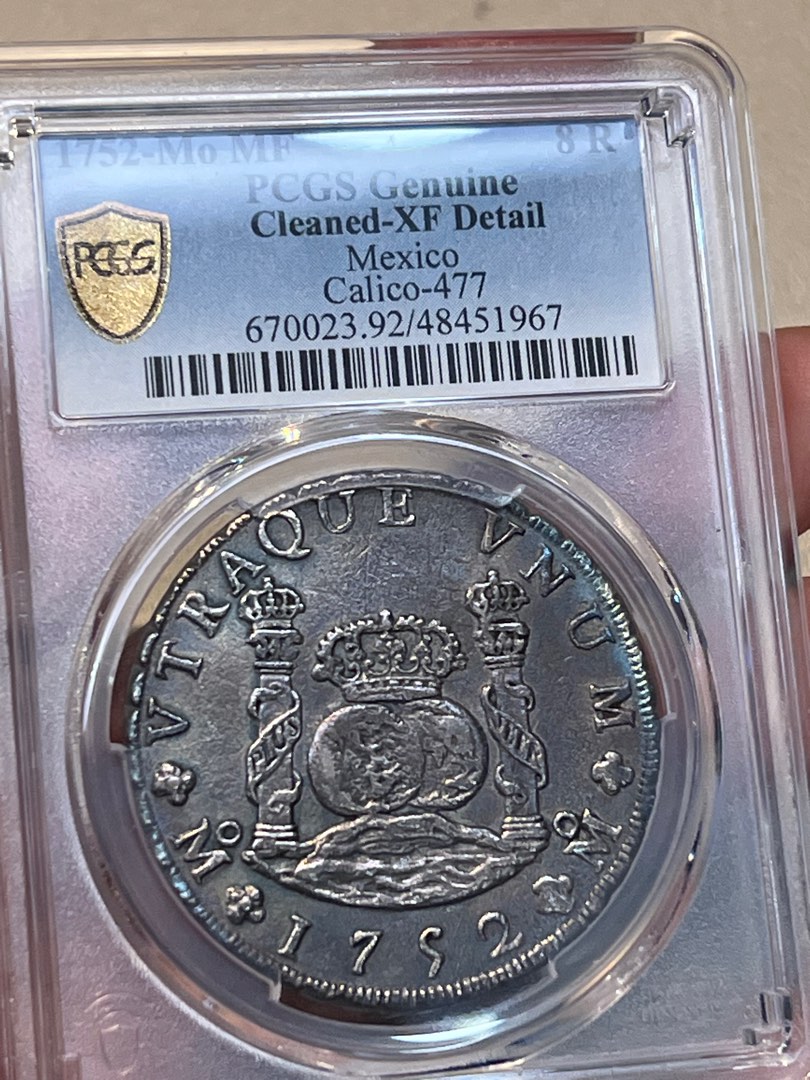 PILLAR DOLLAR 8 REALES 1752 FERDIND MO MF, Hobbies & Toys, Memorabilia ...