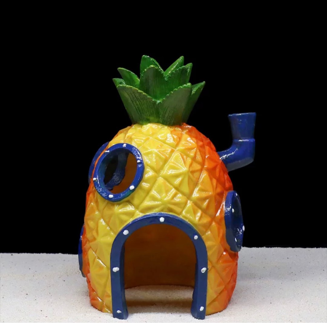 Pineapple hideout for fish tank, Pet Supplies, Homes & Other Pet ...