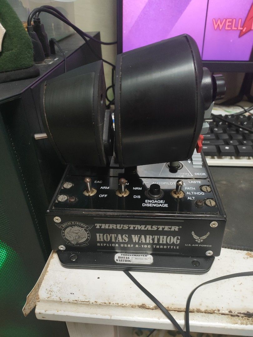 (PLEASE READ BEFORE CHATTING) Thrustmaster warthog throttle (doesn't work), Video Gaming, Gaming ...