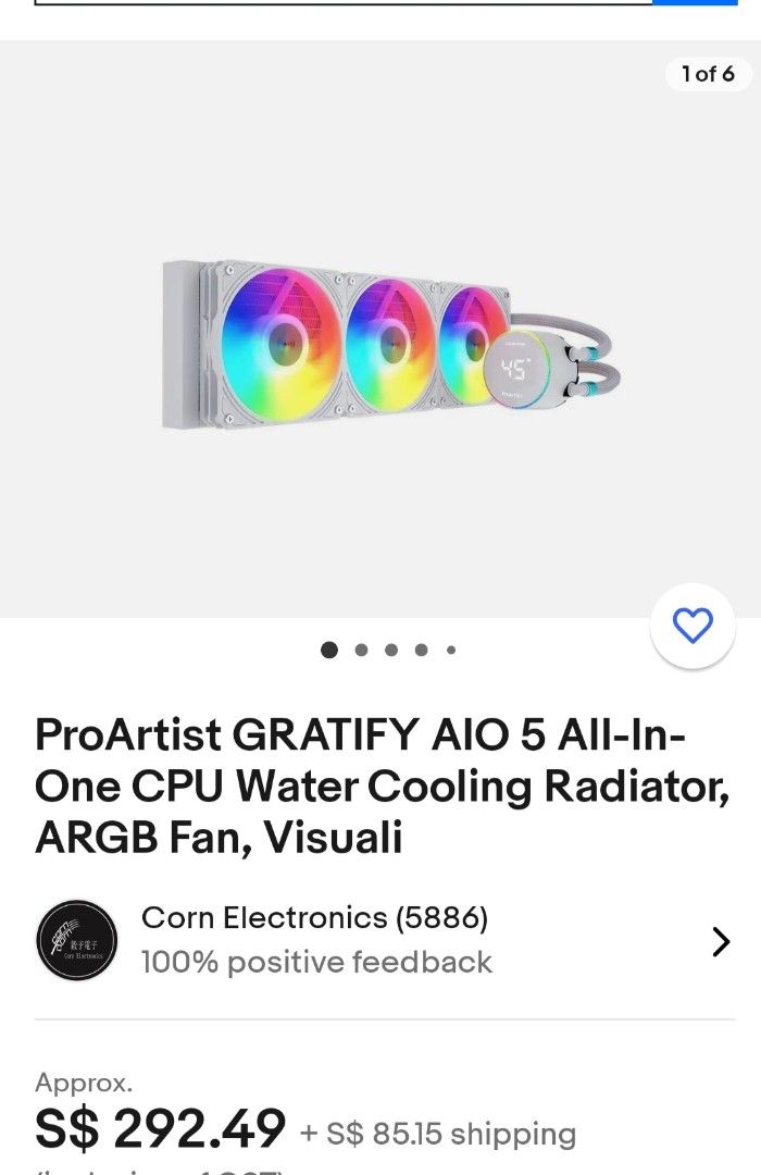Proartist aio cooler can, Computers & Tech, Parts & Accessories ...