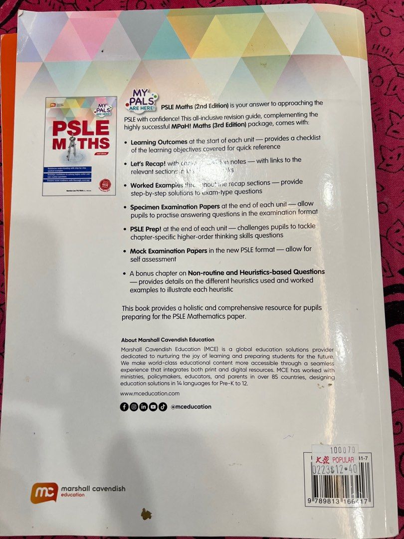 PSLE Maths - 2nd Edition - My Pals Here, Hobbies & Toys, Books ...