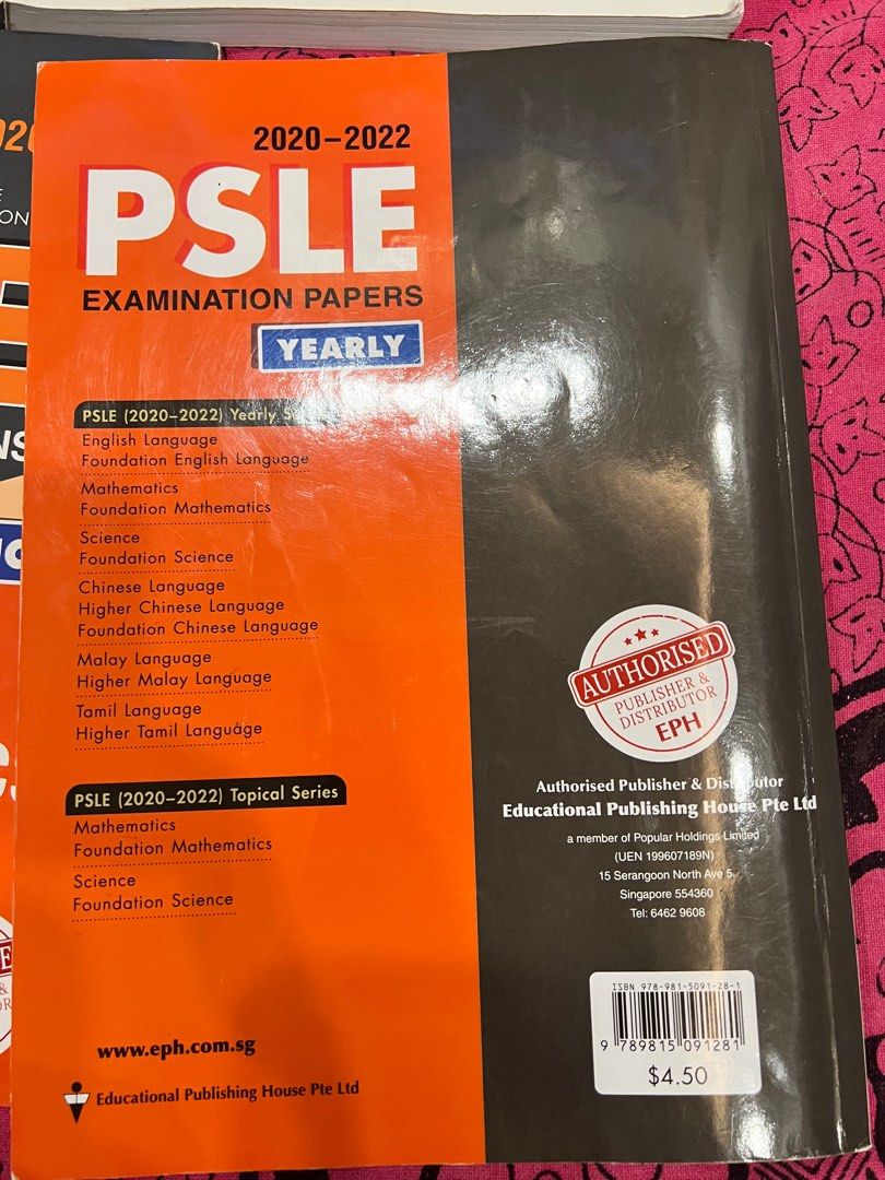 PSLE Maths - Yearly Exam Papers - 2020-2022, Hobbies & Toys, Books ...