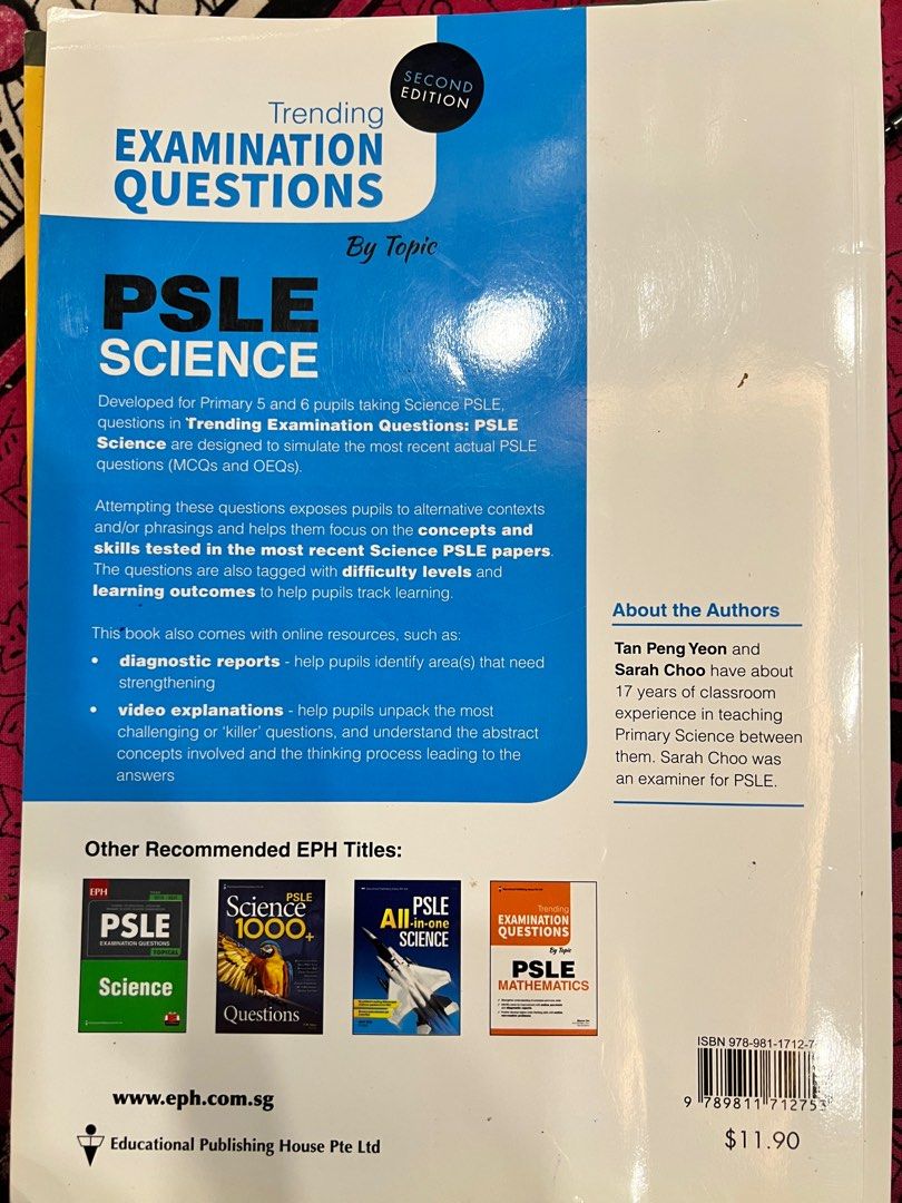 PSLE Science - Trending Exam Questions by Topic, Hobbies & Toys, Books ...