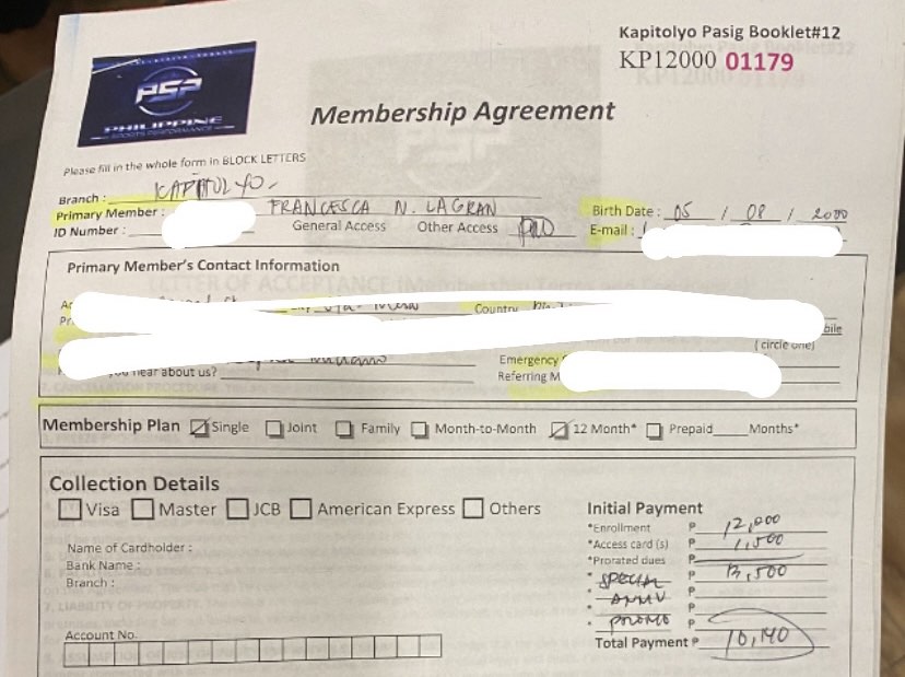 PSP GYM MEMBERSHIP, Sports Equipment, Other Sports Equipment and ...