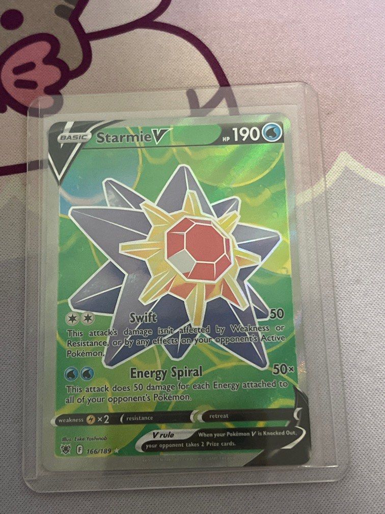 PTCG TCG Starmie V Full Art FA, Hobbies & Toys, Toys & Games on Carousell