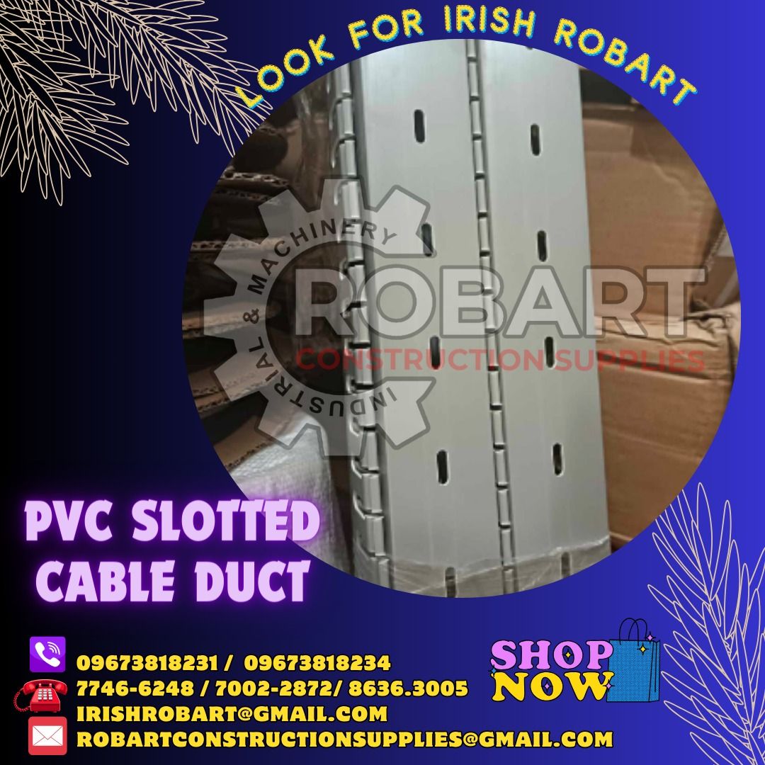 PVC Slotted Cable Duct, Commercial & Industrial, Construction Tools ...
