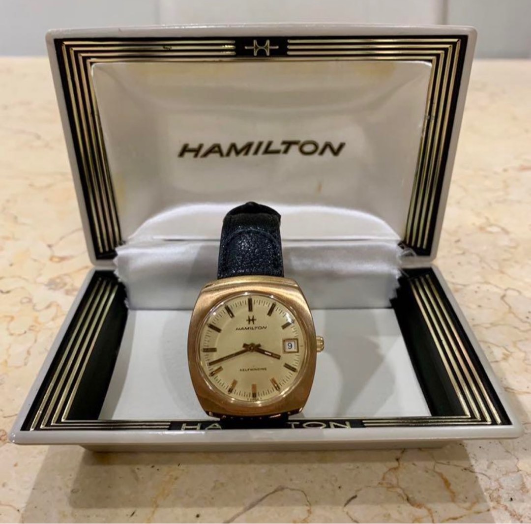 [Rare] vintage Hamilton watch/ box, Luxury, Watches on Carousell