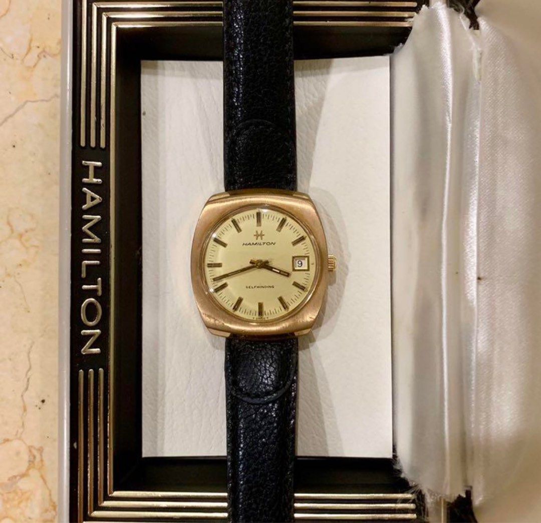 [Rare] vintage Hamilton watch/ box, Luxury, Watches on Carousell