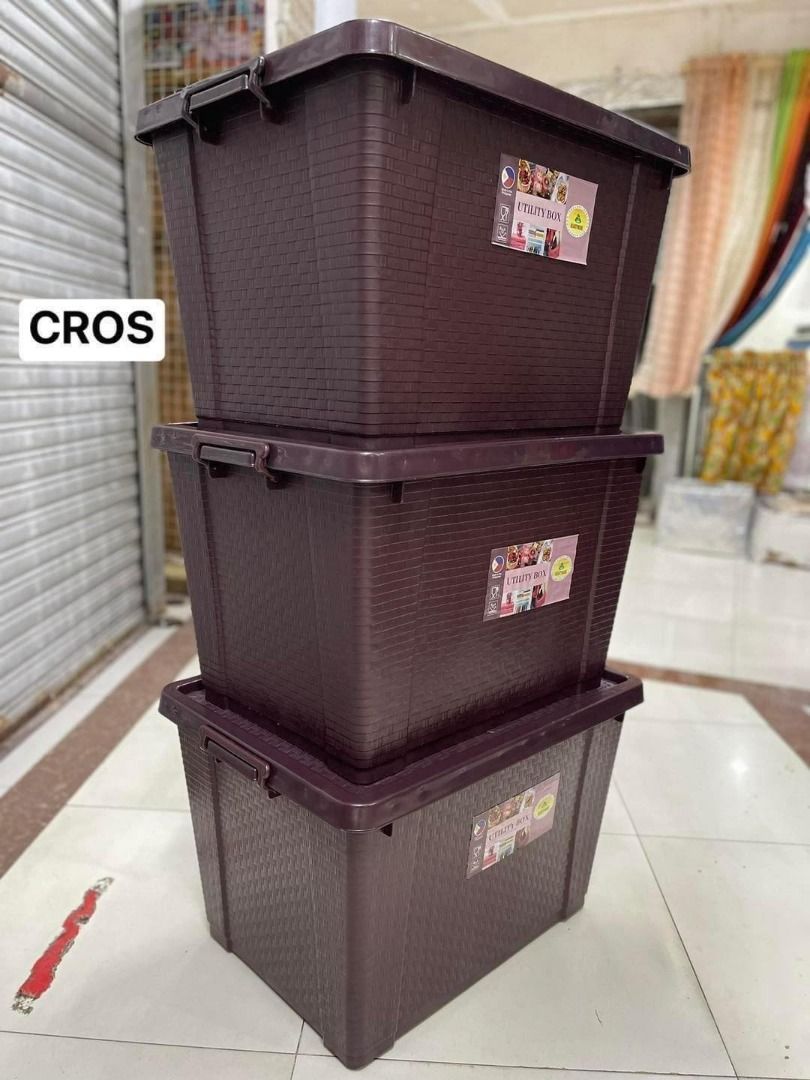 Rattan Storage box 120L, Furniture & Home Living, Home Improvement ...