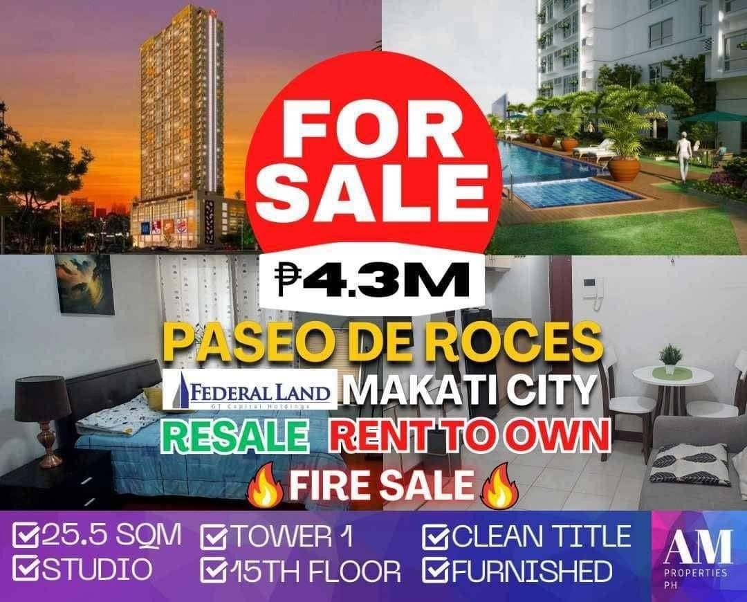 RENT TO OWN|Paseo De Roces - Legazpi Tower (Makati City), Property, For ...