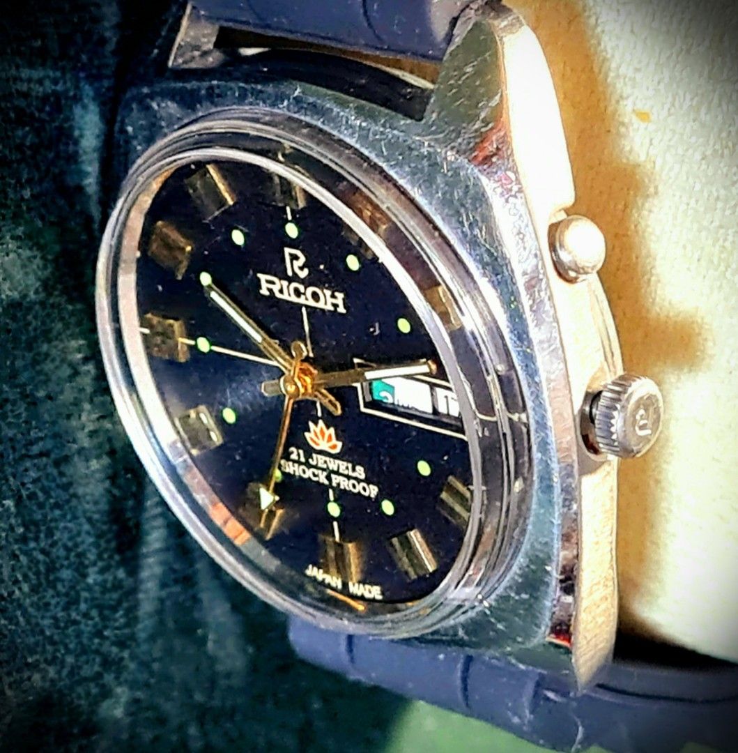 #Ricoh #Unique Watch #Vintage #Japan-made 21 Jewels, Men's Fashion ...