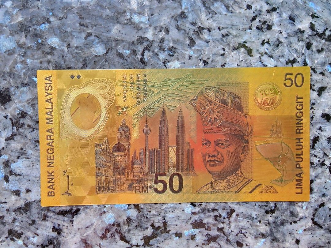 RM50 Note Gold Foil Collection, Hobbies & Toys, Collectibles ...