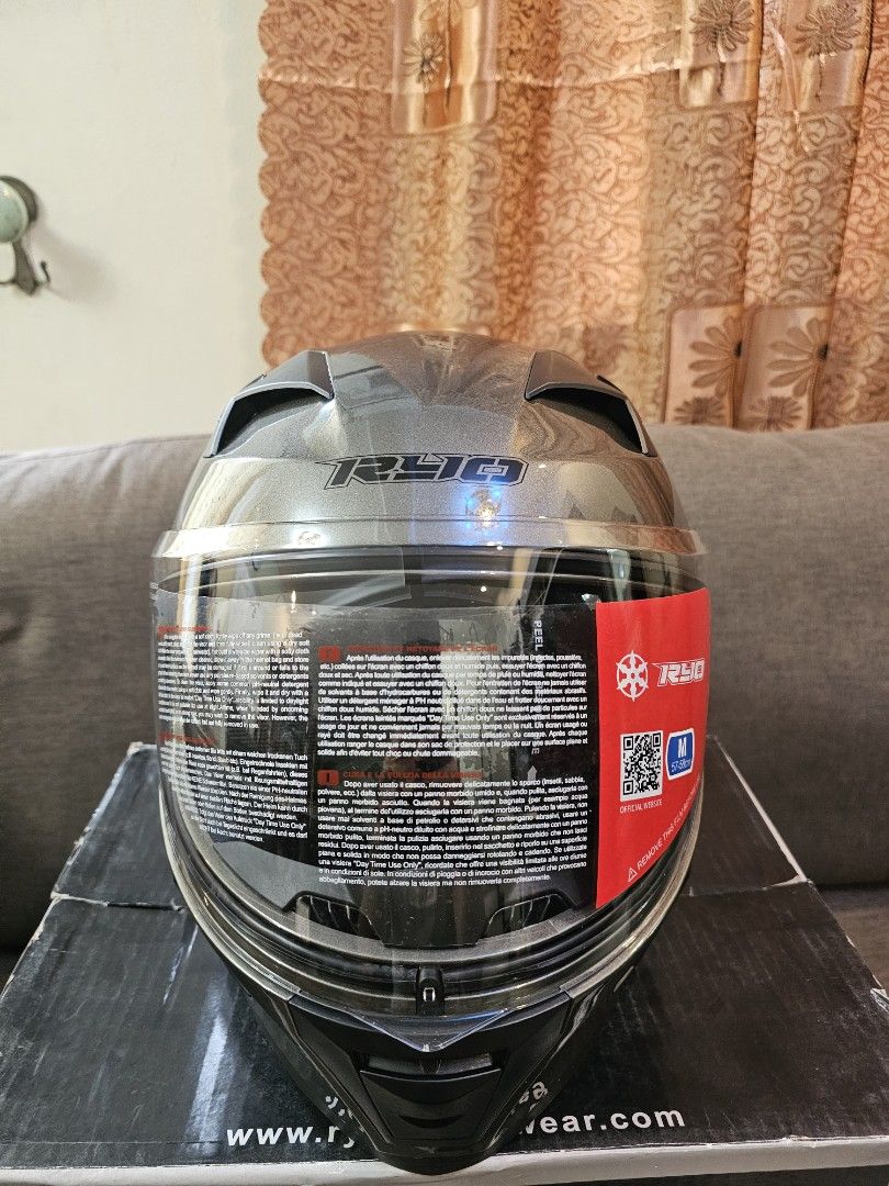 RYO Rf 3SV Full Face Dual Visor Helmet, Men's Fashion, Activewear on ...