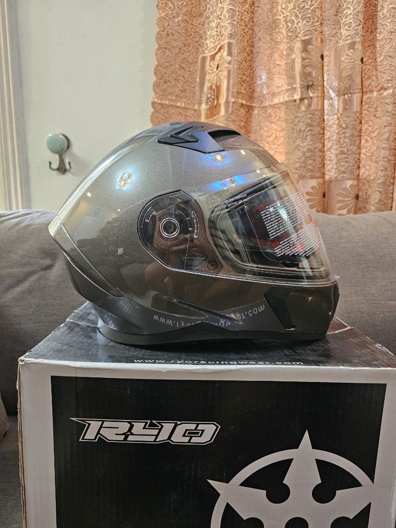 RYO Rf 3SV Full Face Dual Visor Helmet, Men's Fashion, Activewear on ...