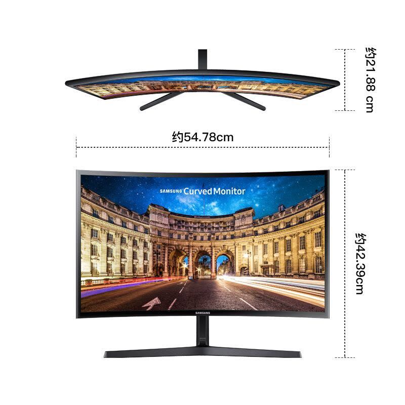 Samsung 24” FHD 1920x1080 Curved Monitor, 電腦＆科技, 電腦周邊及配件, 電子屏幕 - Carousell