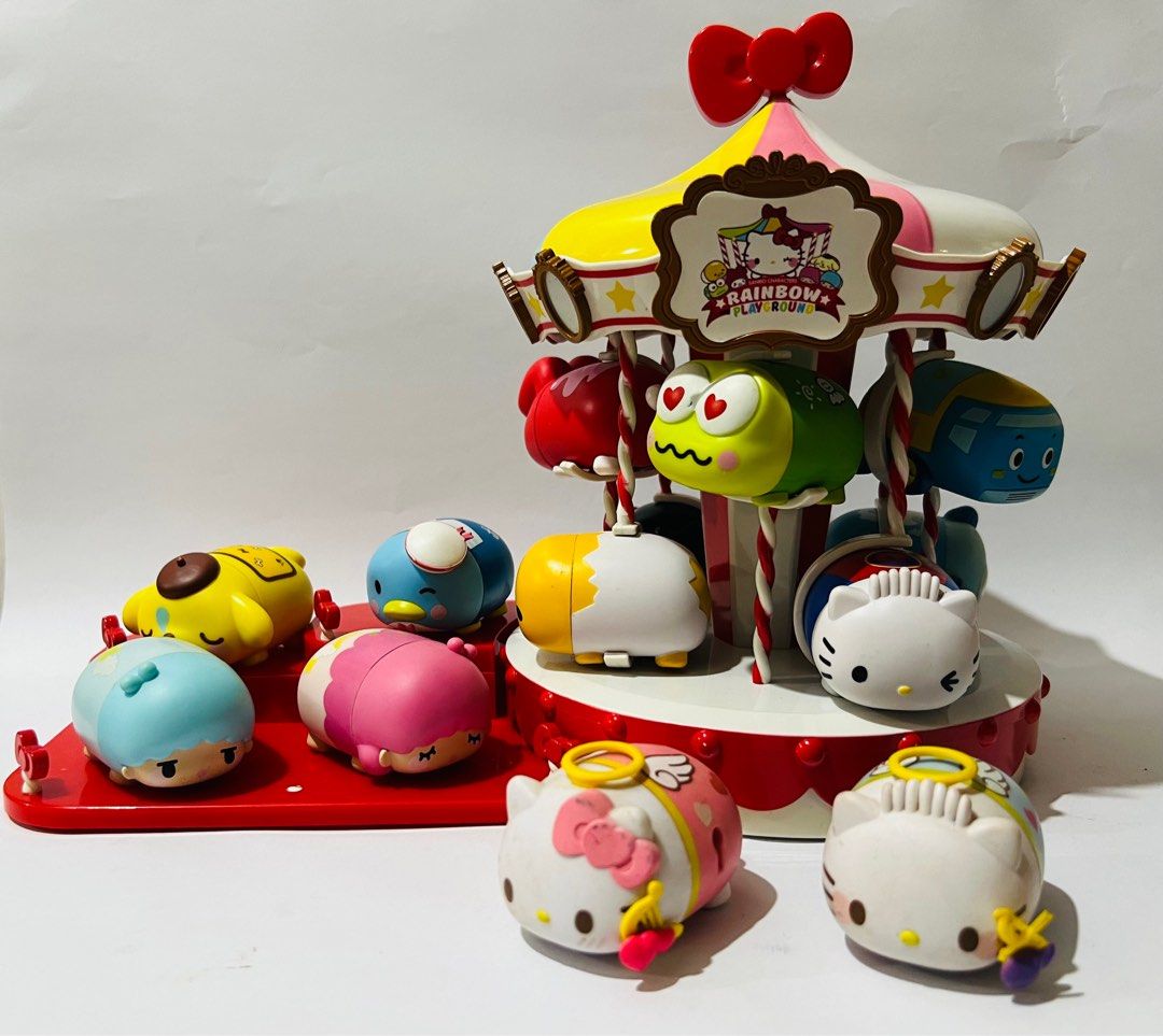 Sanrio Hello Kitty 7 eleven carousel markers complete set, Hobbies ...