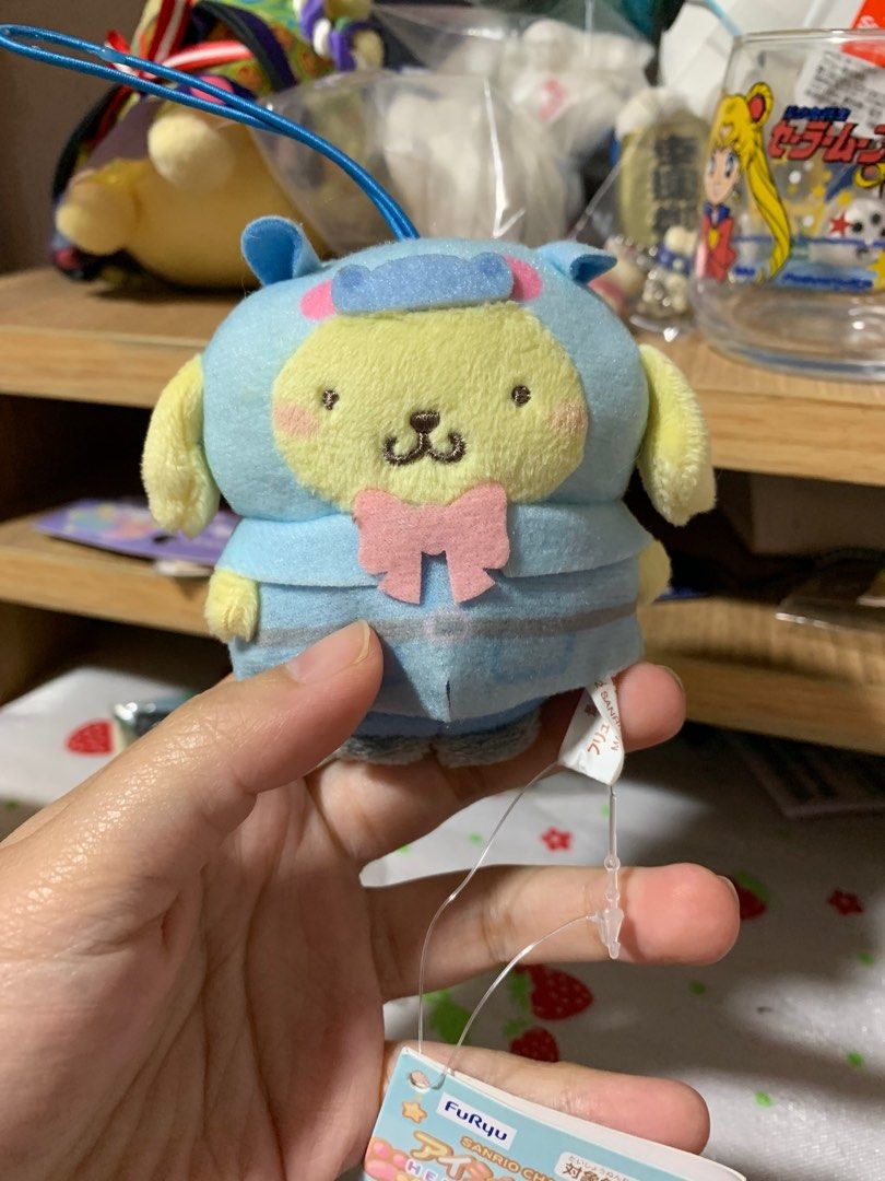 Sanrio: Pompompurin Plush Charm, Hobbies & Toys, Toys & Games on Carousell