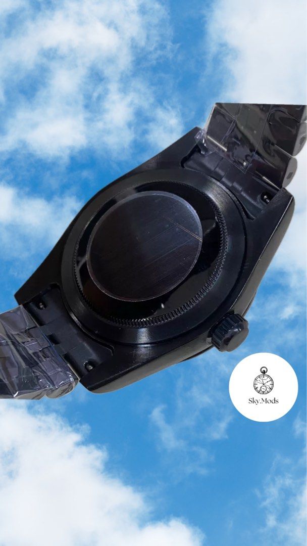 Seiko Datejust Rolex Mod Blacked Out Arabic Numerals, Luxury, Watches ...