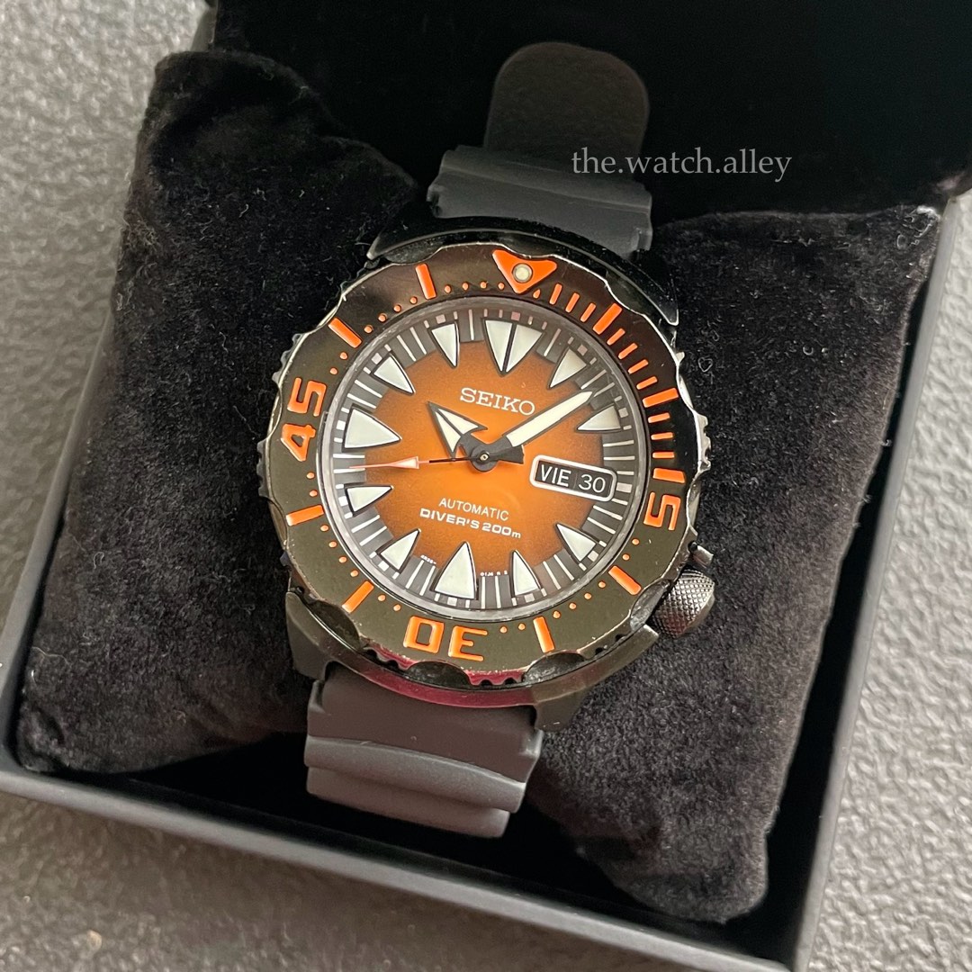 Seiko Monster - Pumpkin Orange Gen 2 - SRP311 / SRP311K1, Men's Fashion ...