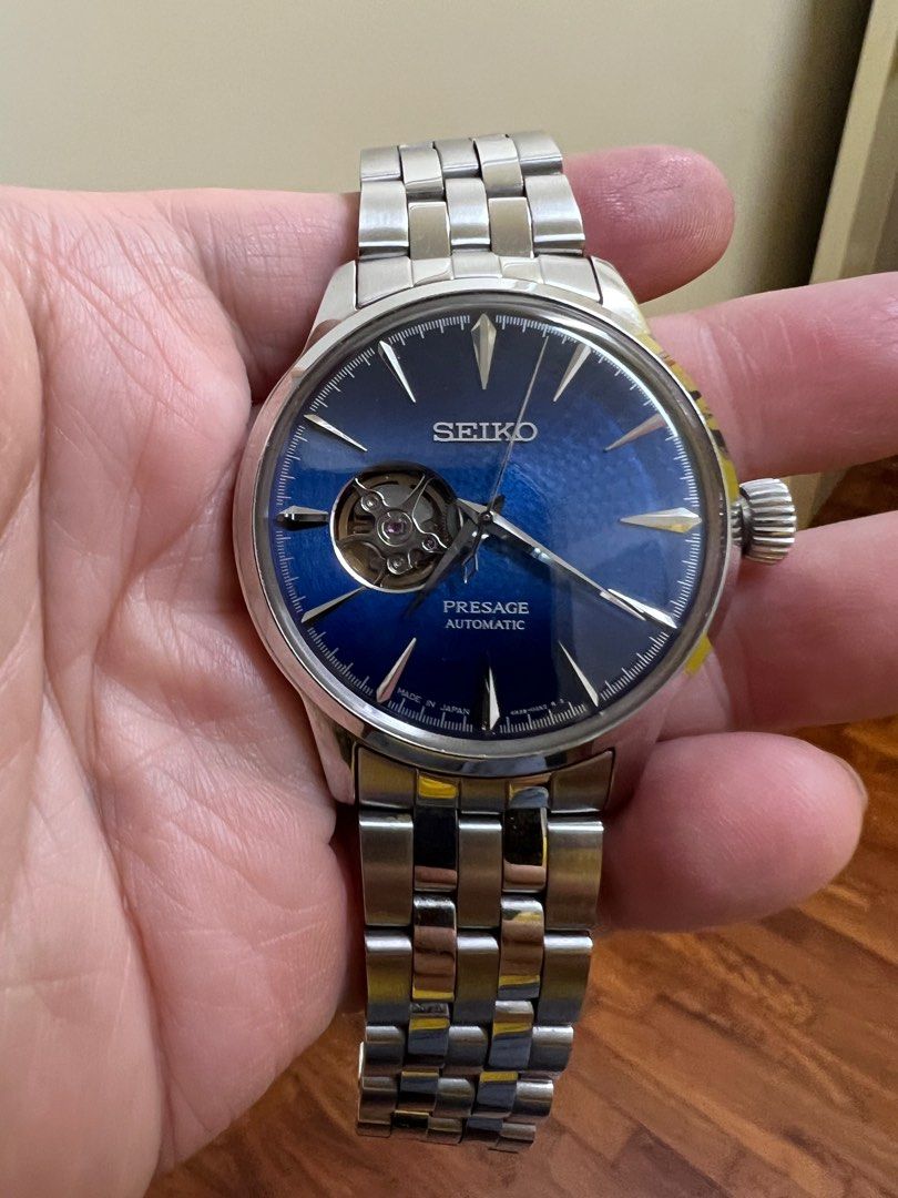 Seiko “Open heart” automatic watch, Luxury, Watches on Carousell