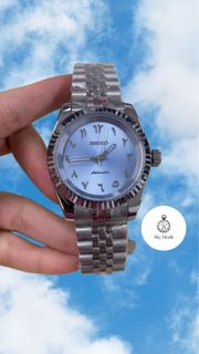 Seiko Datejust Rolex Mod Blacked Out Arabic Numerals, Luxury, Watches ...