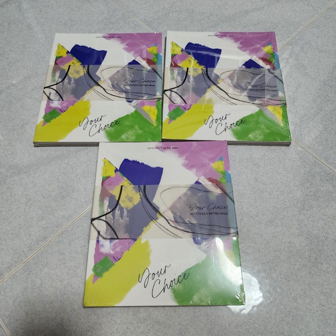 Seventeen Svt Your Choice Album Unsealed Set and Sealed Albums, Hobbies ...