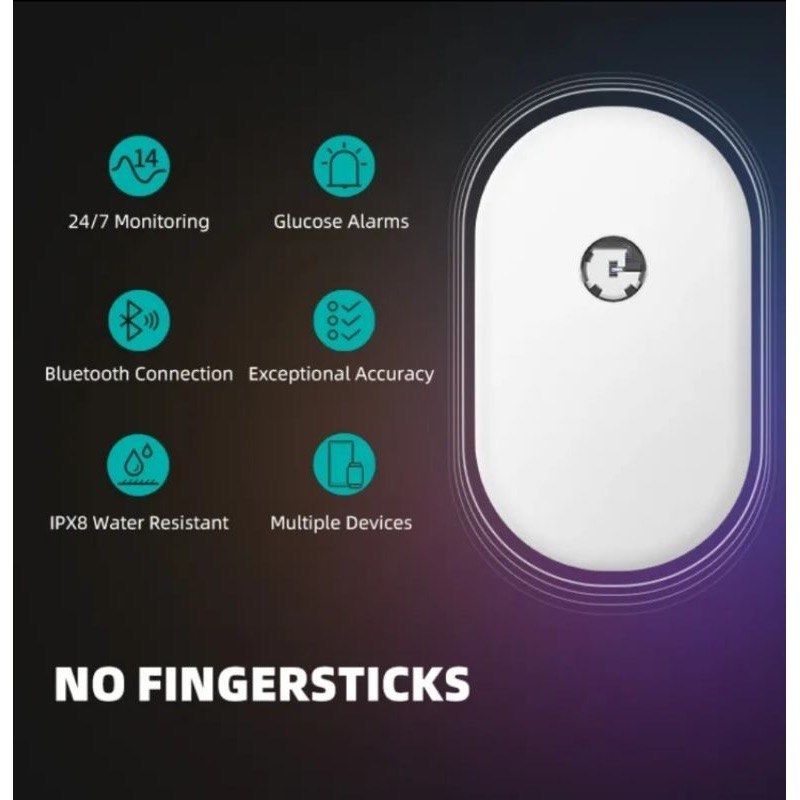 Sibionics Glucometer Blood Glucose Meter 24h Real Time Digital ...