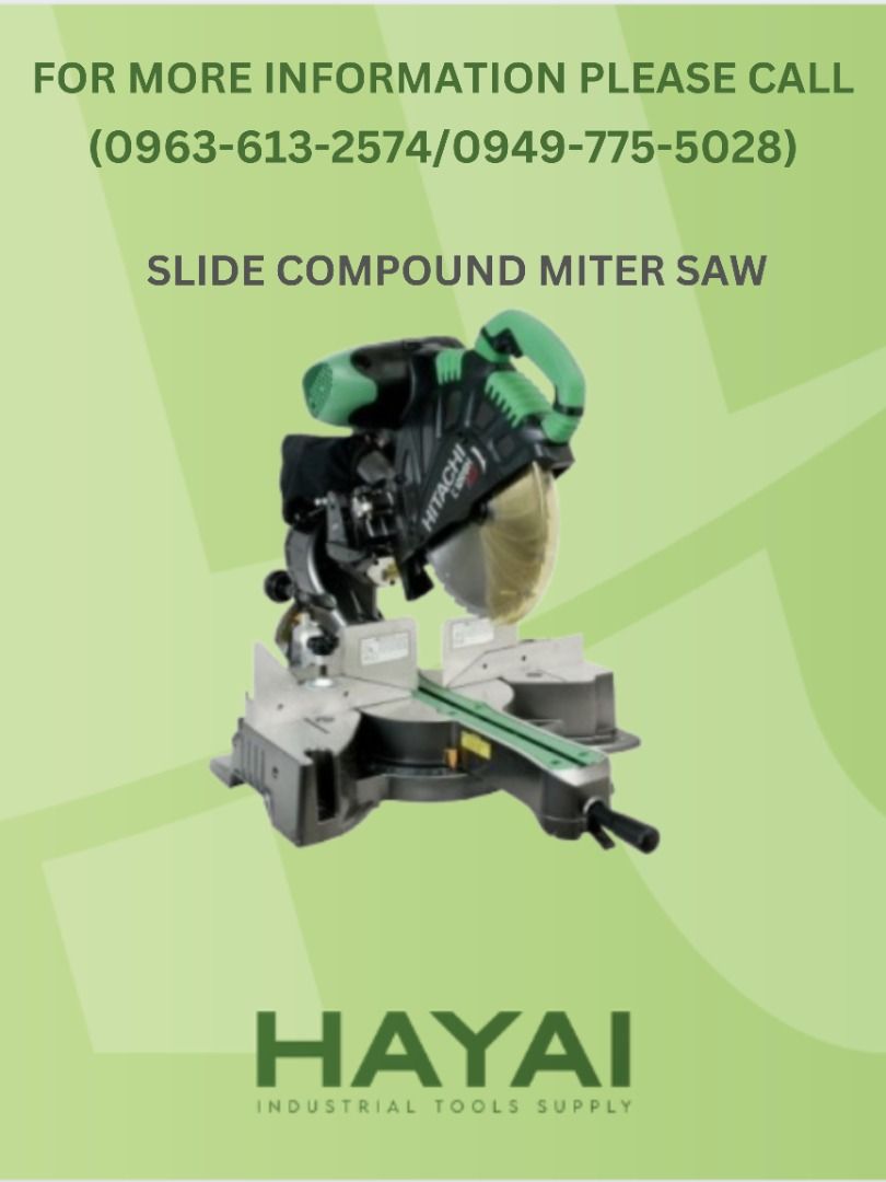 SLIDE COMPUND MITER SAW, Commercial & Industrial, Construction Tools ...