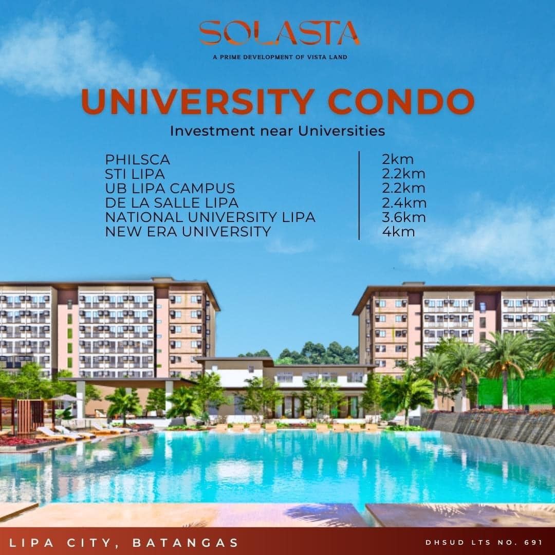 SOLASTA, Prime Development of Vista Land in Lipa City, Property, For ...