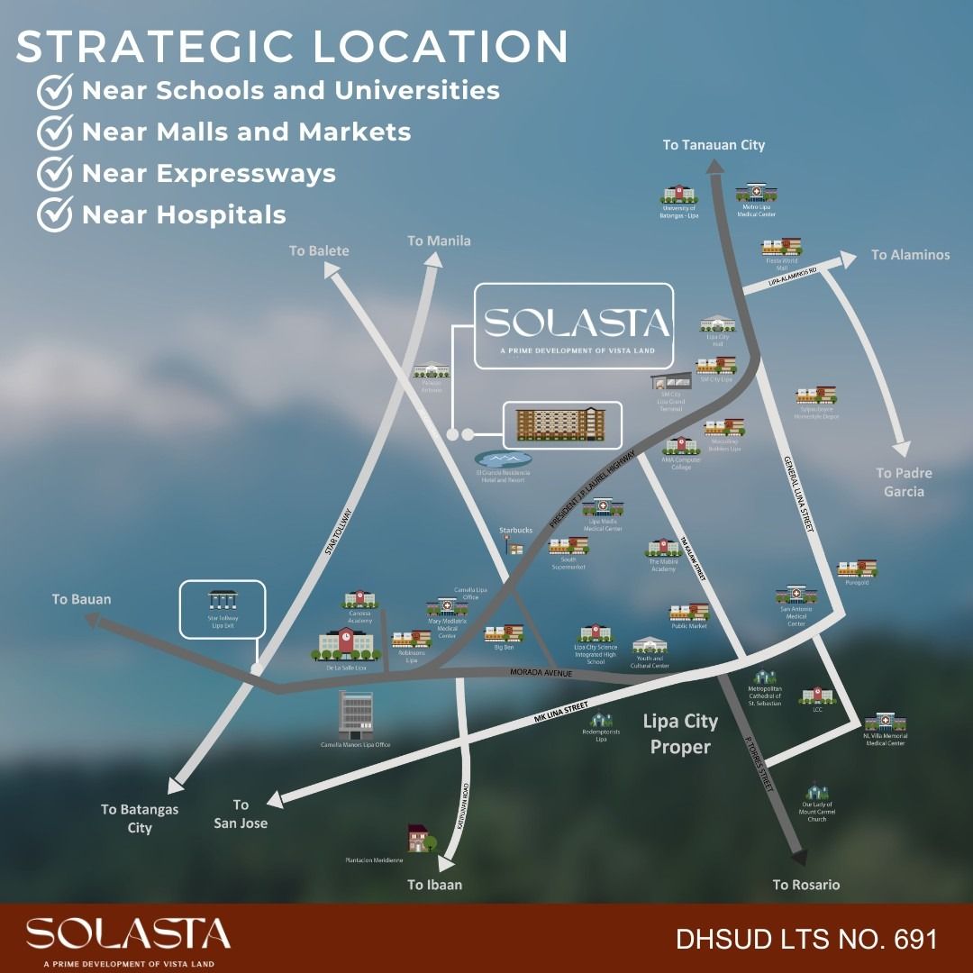 SOLASTA, Prime Development of Vista Land in Lipa City, Property, For ...