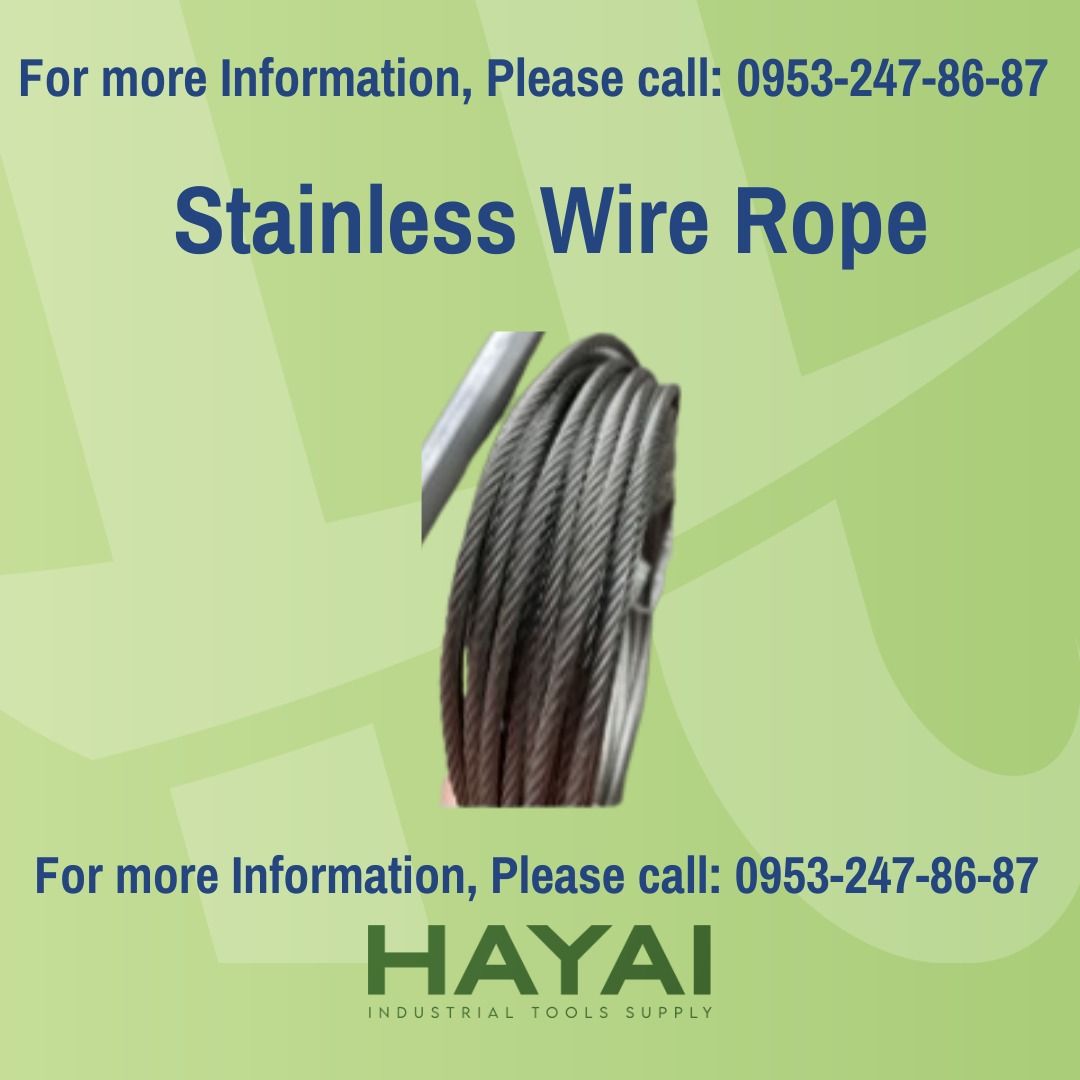 Stainless Wire Rope, Commercial & Industrial, Construction Tools ...