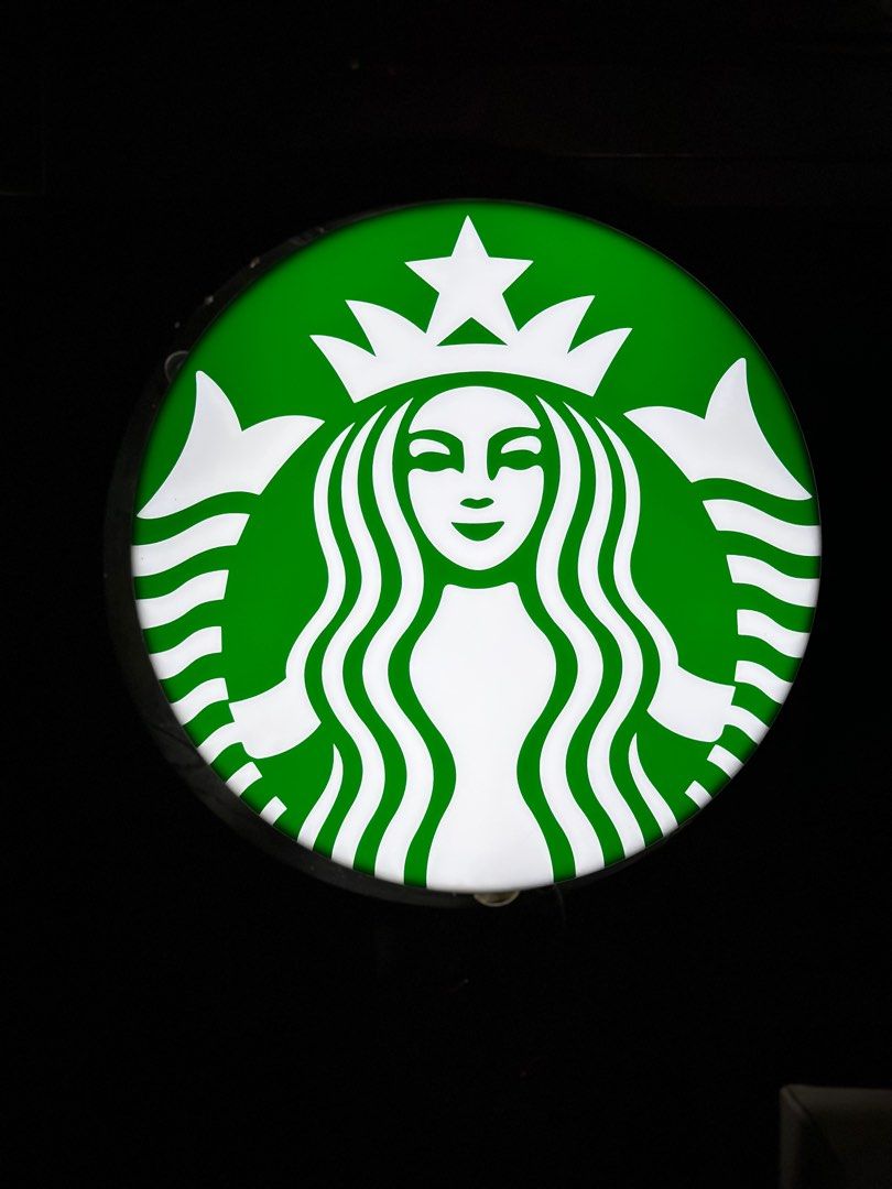 Starbucks custom made logo with light, Furniture & Home Living ...