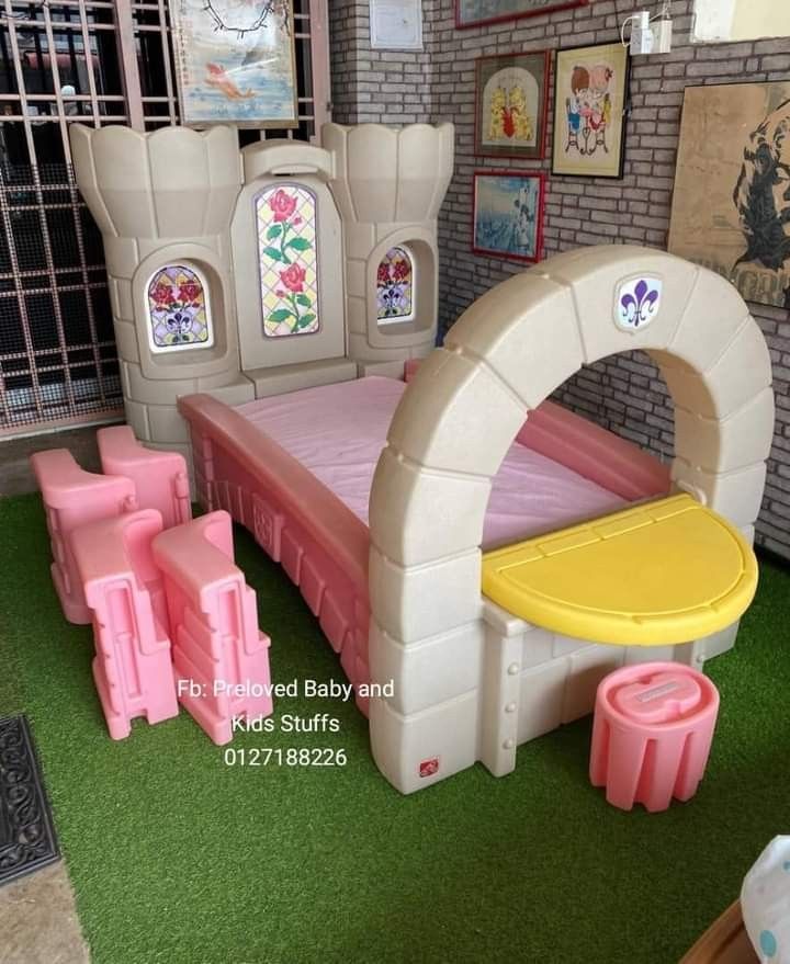 STEP 2 DREAM CASTLE CONVERTIBLE BED, Furniture & Home Living, Furniture ...