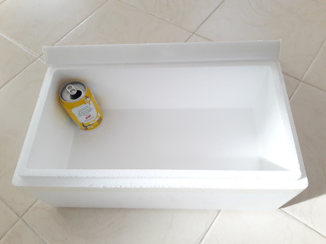 Styrofoam Box with Cover - Long Rectangle (F), Furniture & Home Living ...