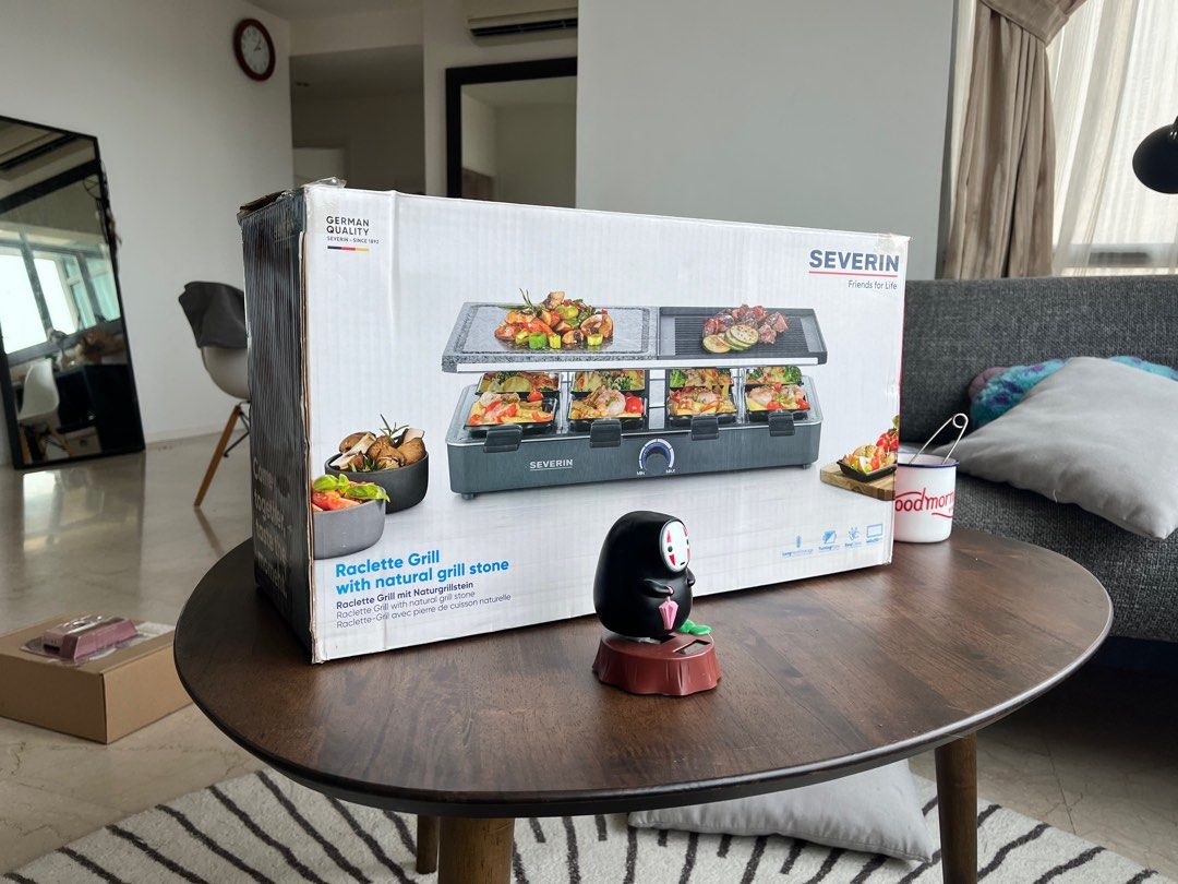 Table Top Raclette Grill with Natural Stone, TV & Home Appliances ...