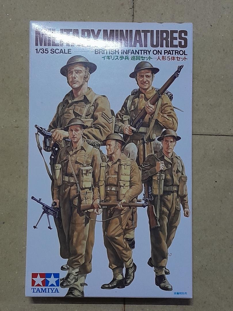 TAMIYA 1/35 Scale WW2 BRITISH INFANTRY ON PATROL Figures Model Kit ...