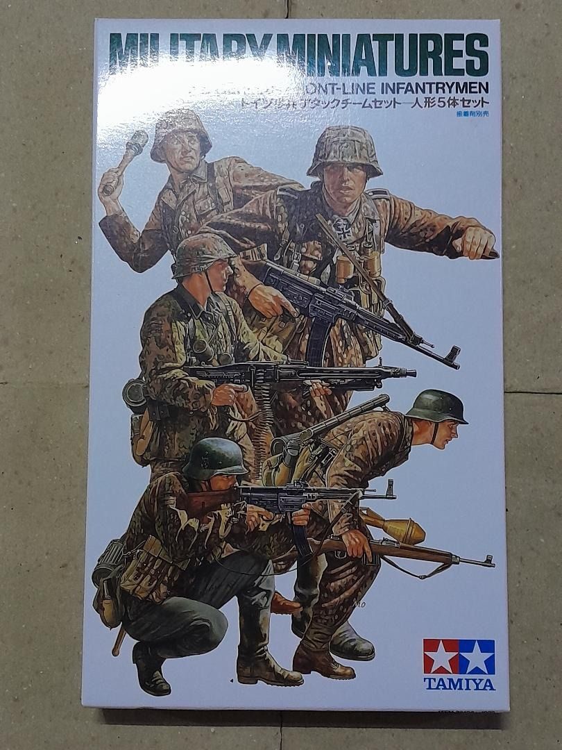 TAMIYA 1/35 Scale WW2 GERMAN FRONT-LINE INFANTRYMEN Figures Model Kit ...