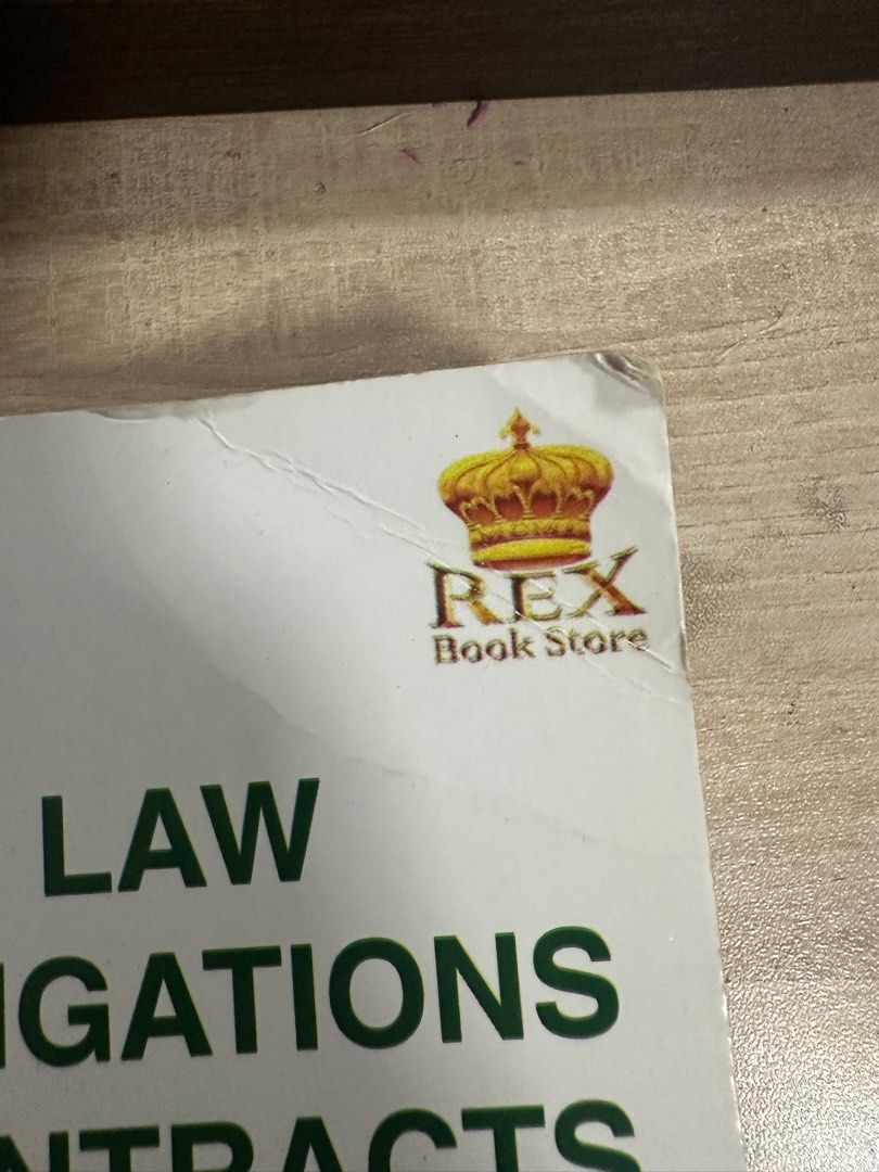 THE LAW IN OBLIGATIONS AND CONTRACTS | OBLICON BOOK, Hobbies & Toys ...