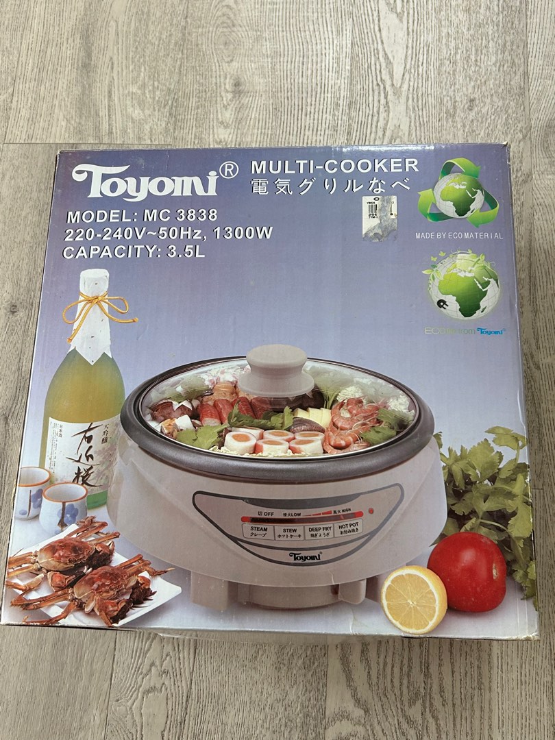 Toyomi multi cooker hotpot electric, TV & Home Appliances, Kitchen ...