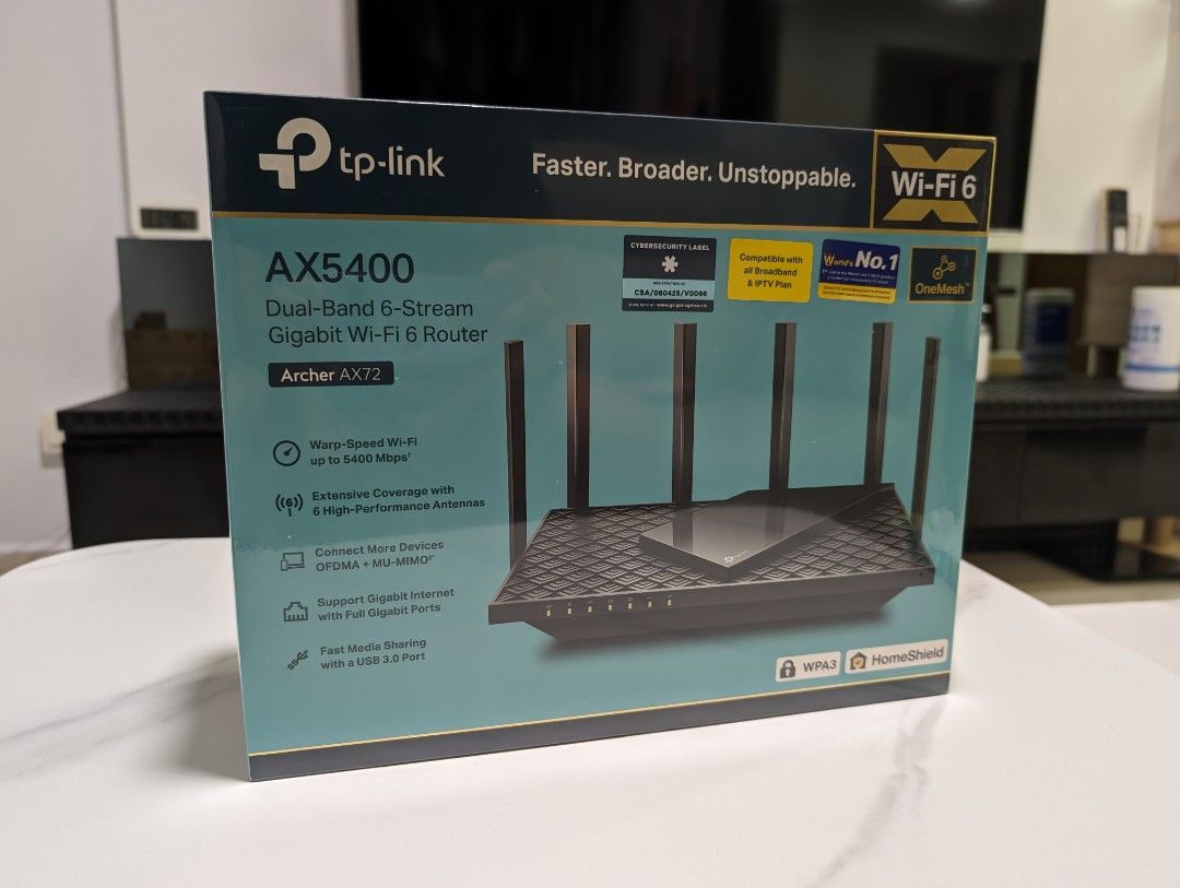 TP-Link AX5400 Dual-Band 6-Stream Gigabit Wi-Fi 6 Router, Computers ...