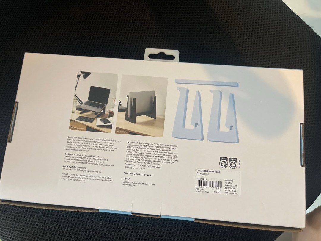 Typo collapsible laptop stand & storage, Computers & Tech, Parts ...