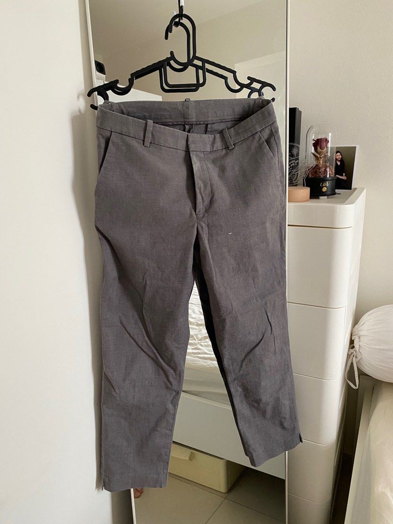 Uniqlo Grey Long Pants, Women's Fashion, Bottoms, Jeans & Leggings on ...