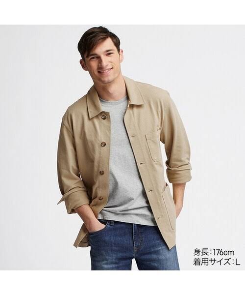 UNIQLO shacket, Men's Fashion, Coats, Jackets and Outerwear on Carousell