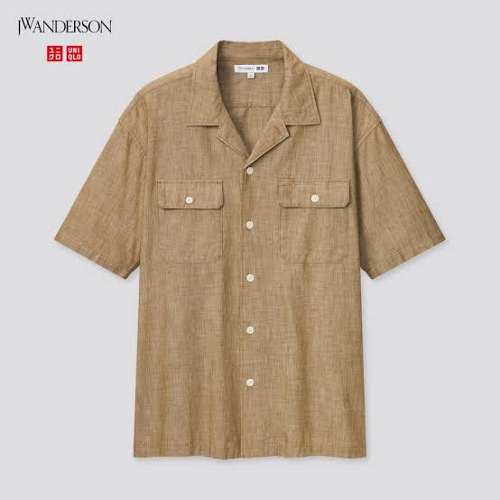 Uniqlo x JW Anderson Work Utility Shirt Short Sleeve, Men's Fashion ...