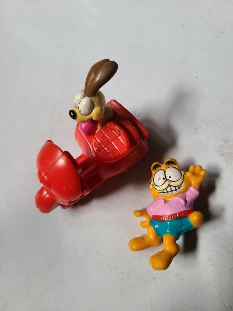 Vintage 1988 Garfield in Motorcycle with Odie in sidecar United Feature ...
