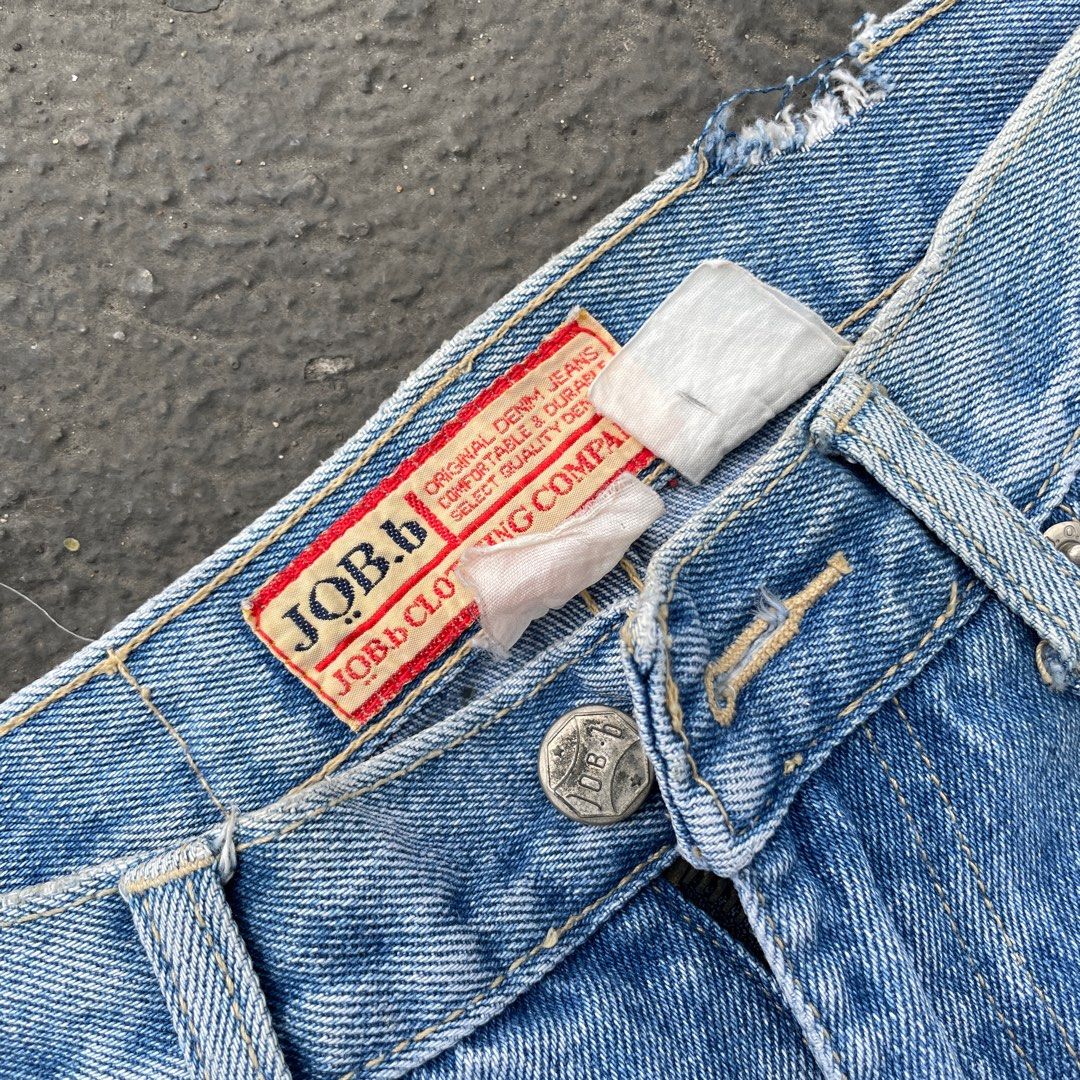 VINTAGE JOB.B WORKWEAR WIDELEG, Men's Fashion, Bottoms, Jeans on Carousell