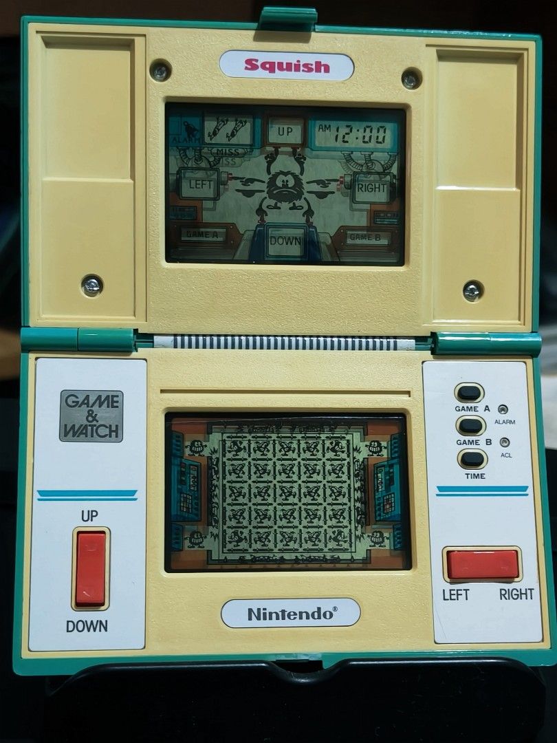 Vintage Nintendo Game & Watch dualscreen - Squish - 1981, Hobbies ...
